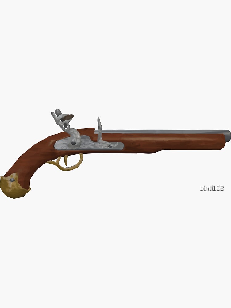 "Flintlock Pistols" Sticker for Sale by binti163 | Redbubble