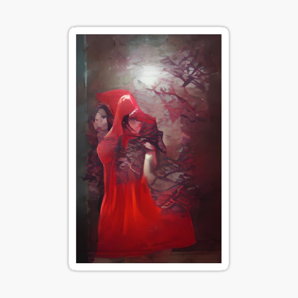 "Little Red Riding Hood" Sticker for Sale by Myztica | Redbubble