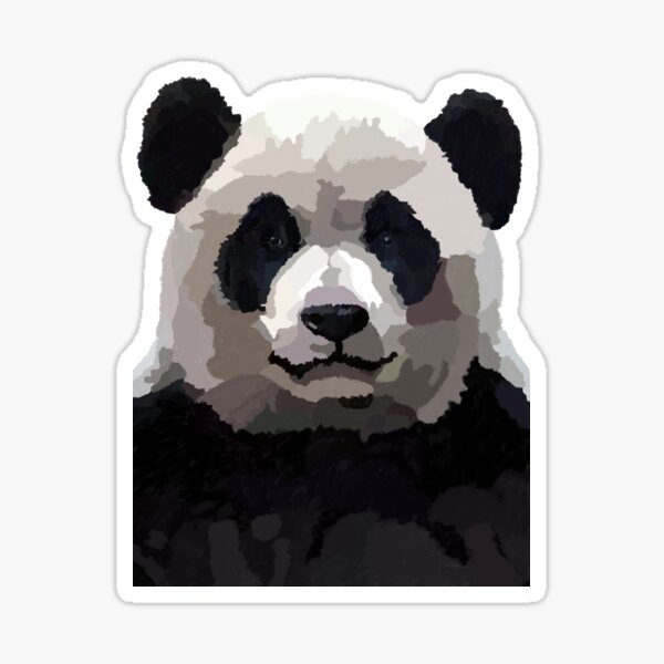 "Giant Panda" Sticker for Sale by HitamCat | Redbubble