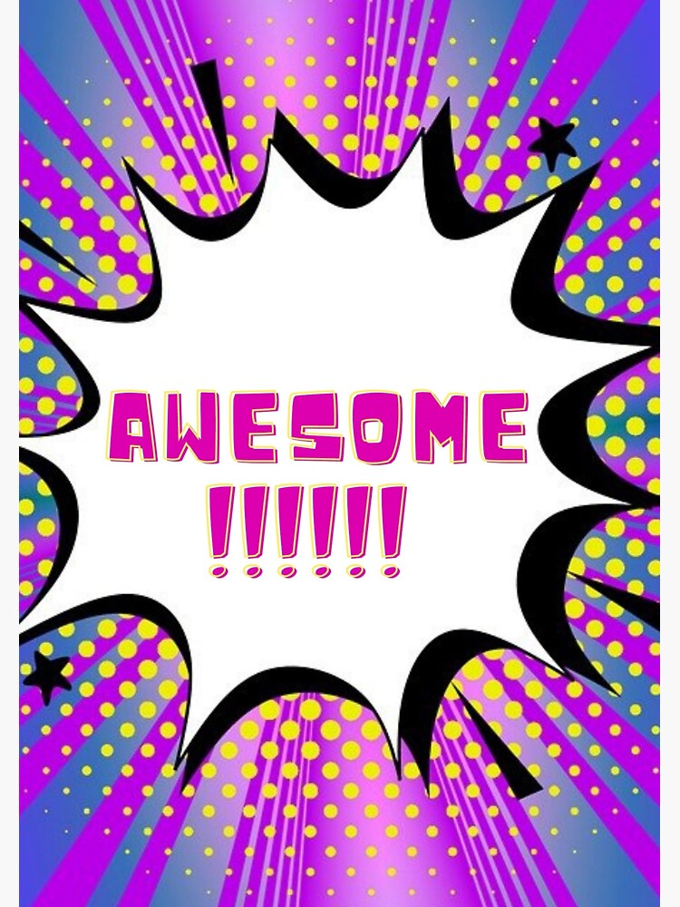 "awesome pop art" Sticker for Sale by twinsparkle | Redbubble