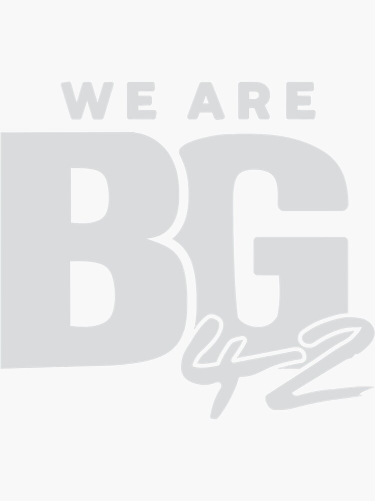 "We Are Bg 42" Sticker for Sale by ChristineDaniel | Redbubble