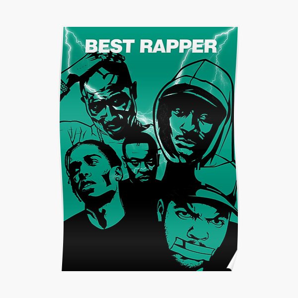 "Best Rapper Famous Art" Poster for Sale by AthengId | Redbubble