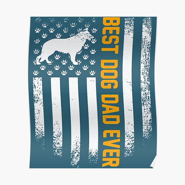 Poster « Berger allemand K9 chien Vintage USA meilleur chien de berger ...