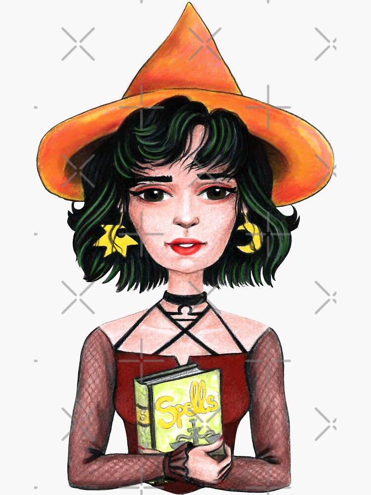 "Libra Witch 6" Sticker for Sale by RalucaIov | Redbubble