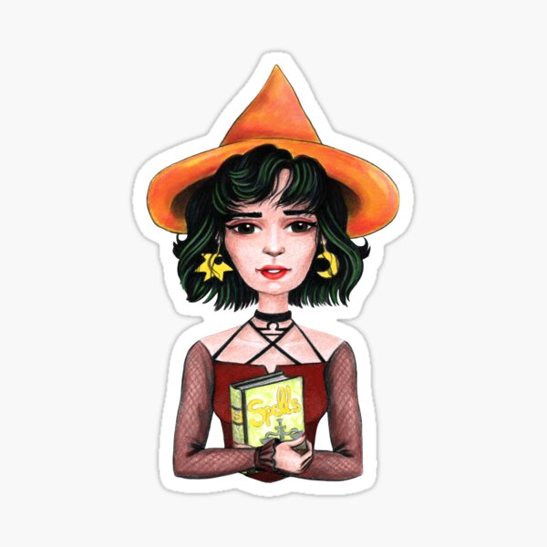 "Libra Witch 6" Sticker for Sale by RalucaIov | Redbubble