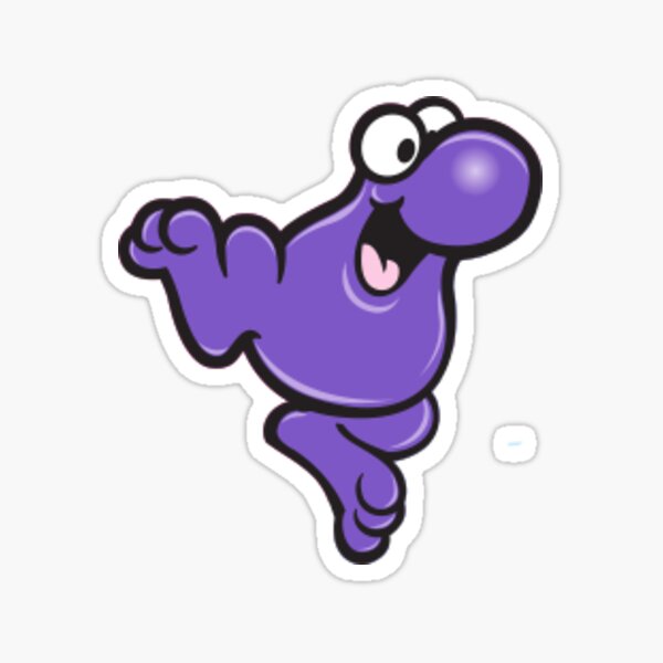 "purple nerd monster" Sticker for Sale by kelronavirus | Redbubble