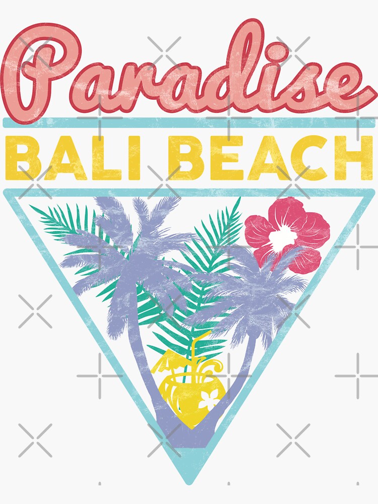 "Bali Beach Paradise (Bali Surf)" Sticker for Sale by Numero14 | Redbubble