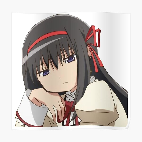 "Homura Akemi" Poster for Sale by kawaiicrossing | Redbubble