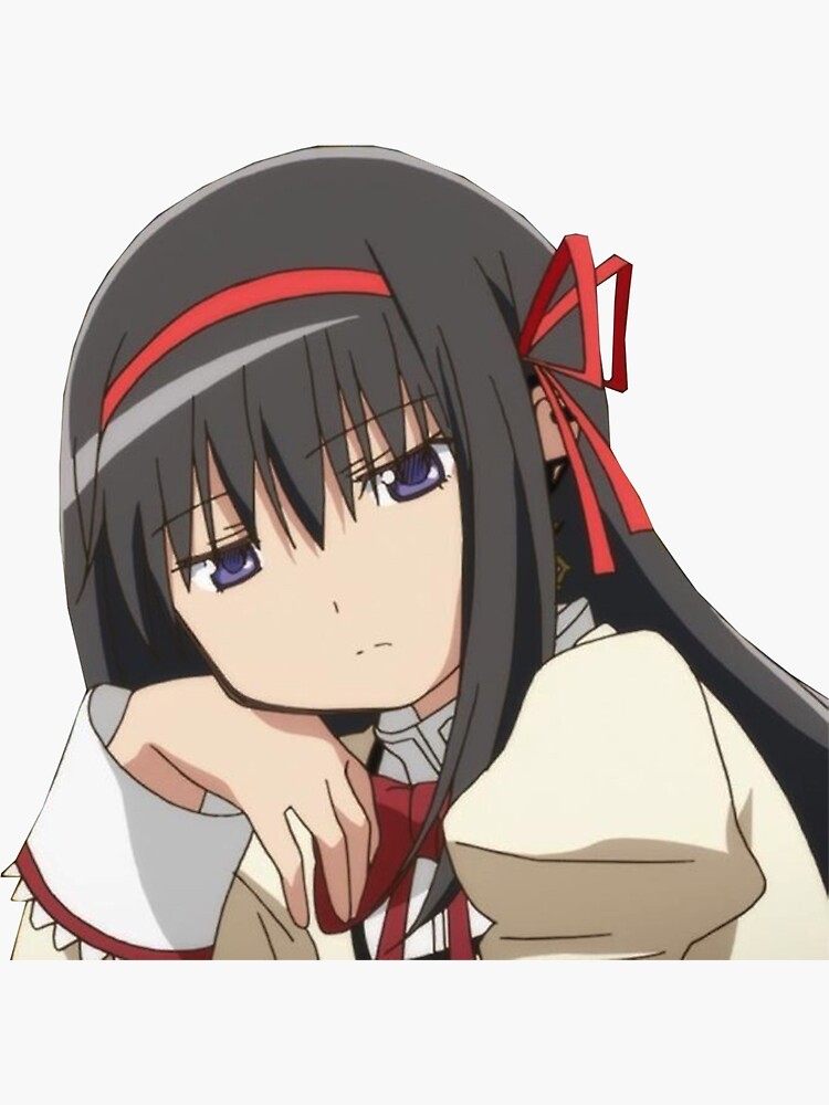 "Homura Akemi" Sticker for Sale by kawaiicrossing | Redbubble