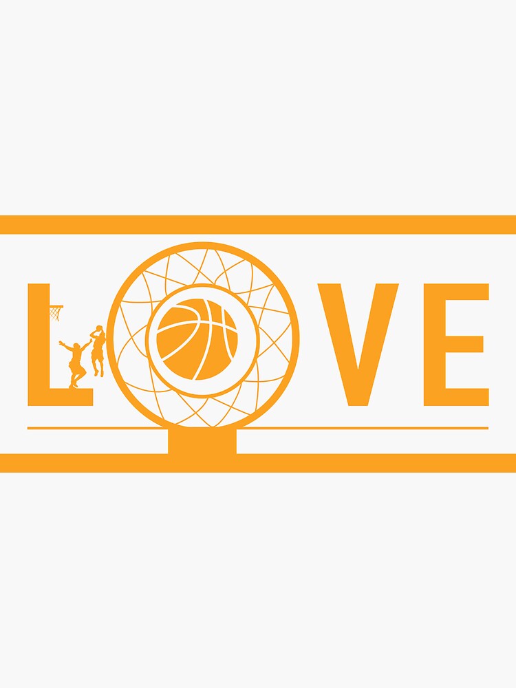 "Basketball love" Sticker for Sale by BAK7 | Redbubble