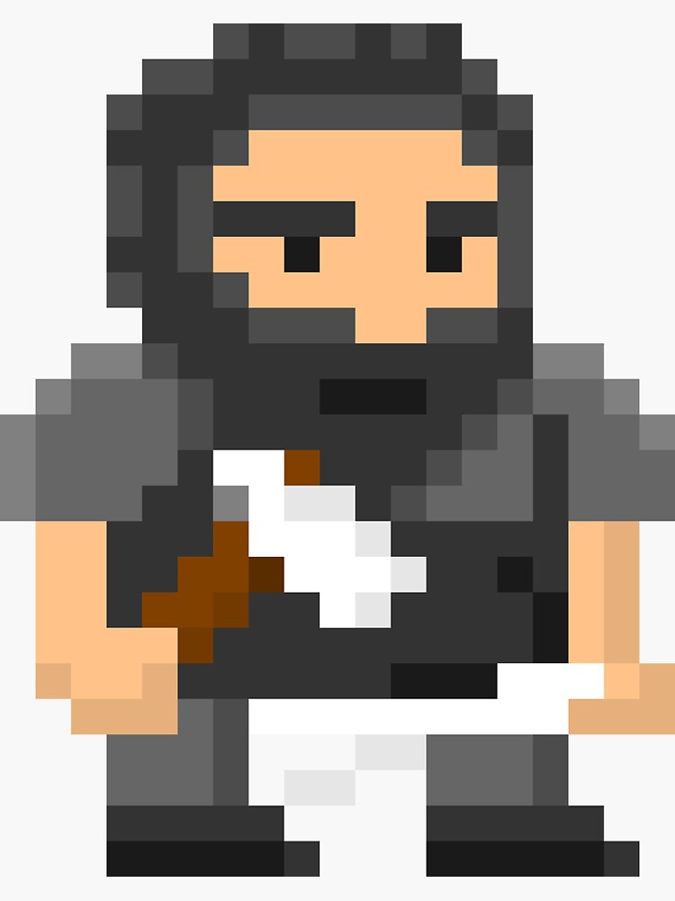 "Dwarf fortress pixel art - smith dorf" Sticker for Sale by Opalaeo ...
