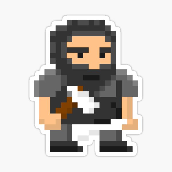 "Dwarf fortress pixel art - smith dorf" Sticker for Sale by Opalaeo ...