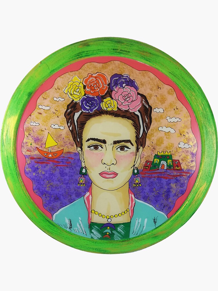 "Frida Kahlo- artist- classical art- famous painter- famous artwork- impressionism" Sticker for ...