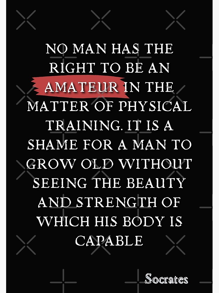 Socrates Quote Premium Matte Vertical Poster