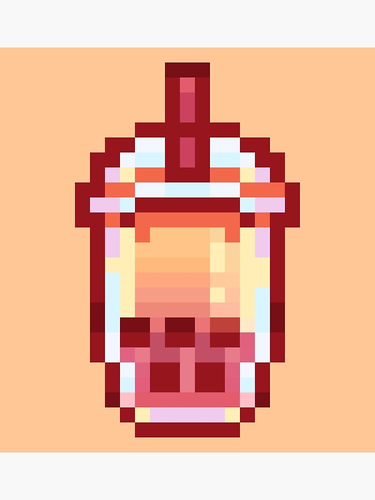 "Mango Boba Pixel" Art Print for Sale by fubblers | Redbubble