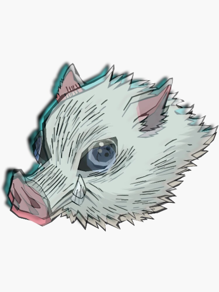 "Inosuke " Sticker for Sale by gngarstuff | Redbubble