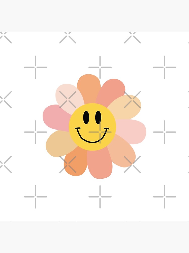 "Cute pastel pink yellow orange cool retro 60's vibes funky daisy ...