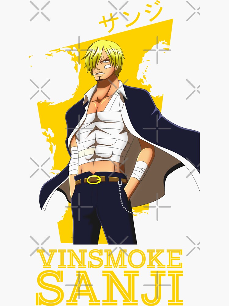 "One Piece Vinsmoke Sanji" Sticker for Sale by carubancreative | Redbubble