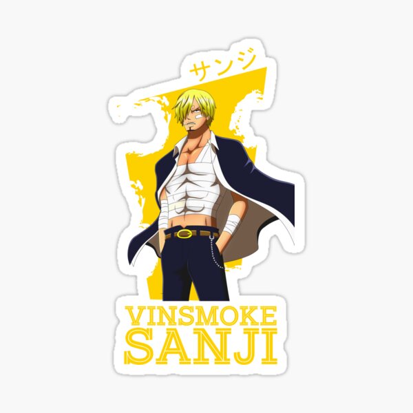 "One Piece Vinsmoke Sanji" Sticker for Sale by carubancreative | Redbubble