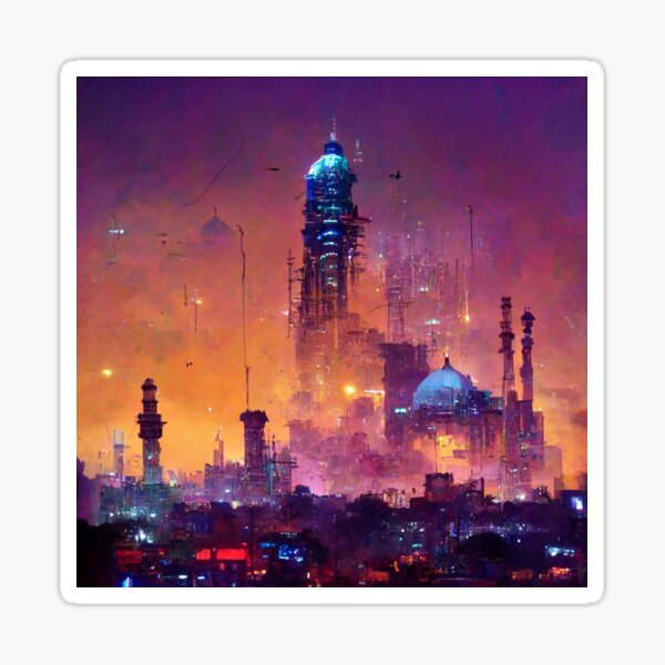 "Cyberpunk Lahore" Sticker for Sale by abdullahasiff | Redbubble