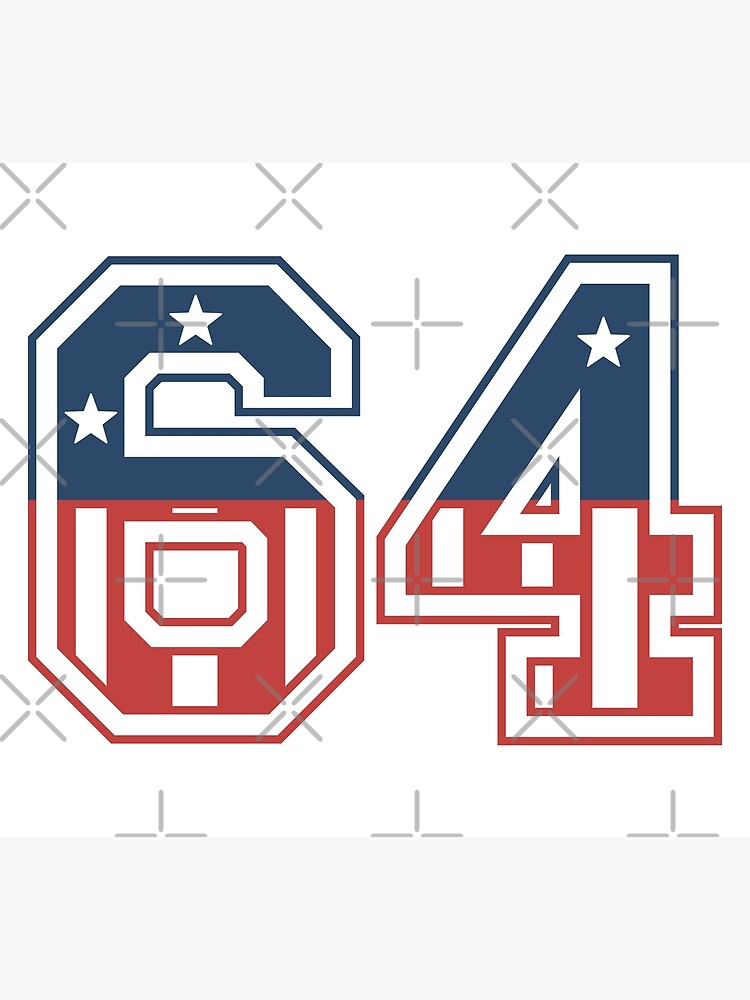 "Number 64 USA" Poster for Sale by PaulSDesign | Redbubble