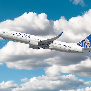"United Airlines Boeing 737" Sticker for Sale by Airpower Art | Redbubble