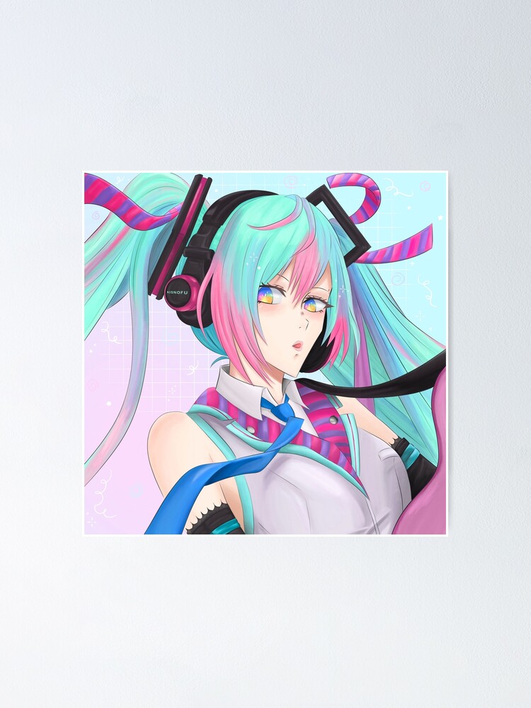 "Bishoujo Hatsune Miku" Poster for Sale by aisnofu | Redbubble