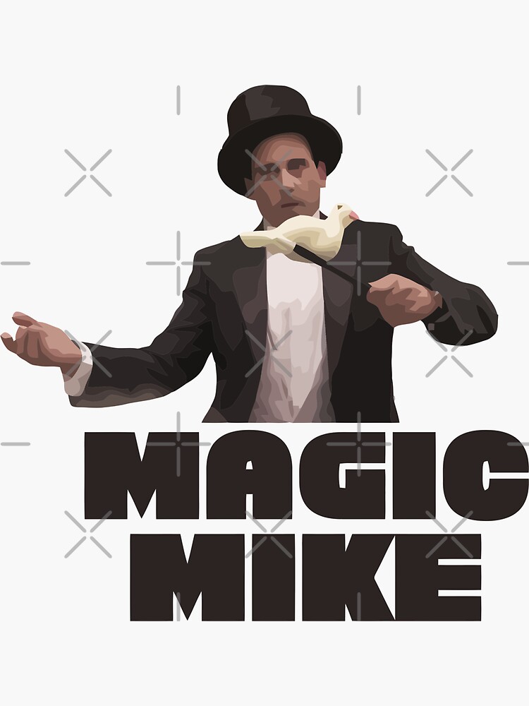 "MAGIC MIKE" Sticker for Sale by GloriousWax | Redbubble