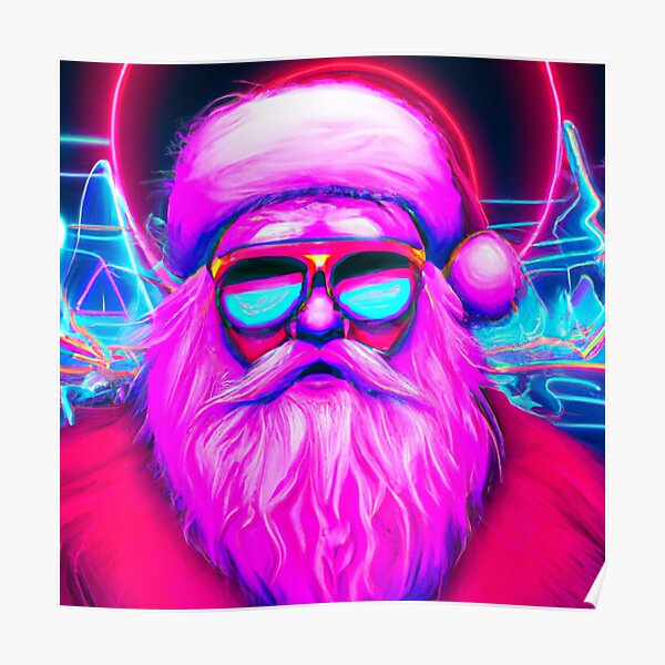 "Vaporwave santa claus" Poster for Sale by Edis257 | Redbubble