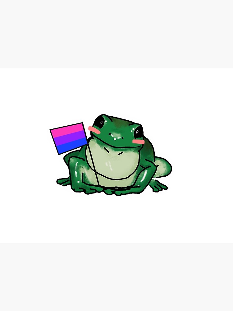 "bi ally frog!" Poster for Sale by Imitchelson352 | Redbubble