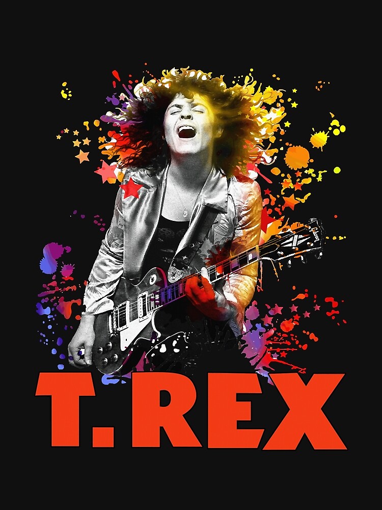 "T rex rock band marc bolan retro cool top tee" T-shirt for Sale by ...