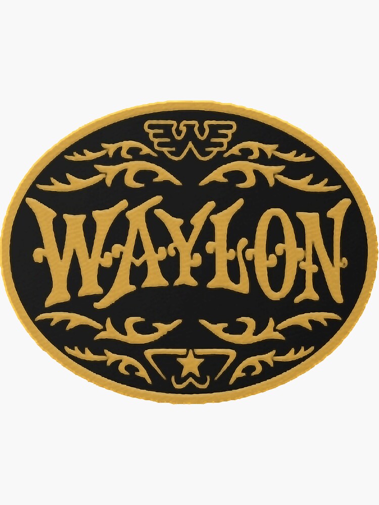 "Waylon sign" Sticker for Sale by ClarenceCenter | Redbubble