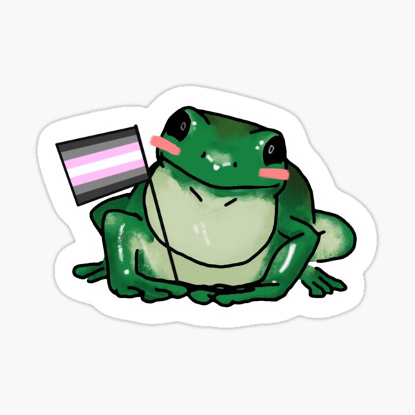 "demigirl ally frog!" Sticker for Sale by Imitchelson352 | Redbubble
