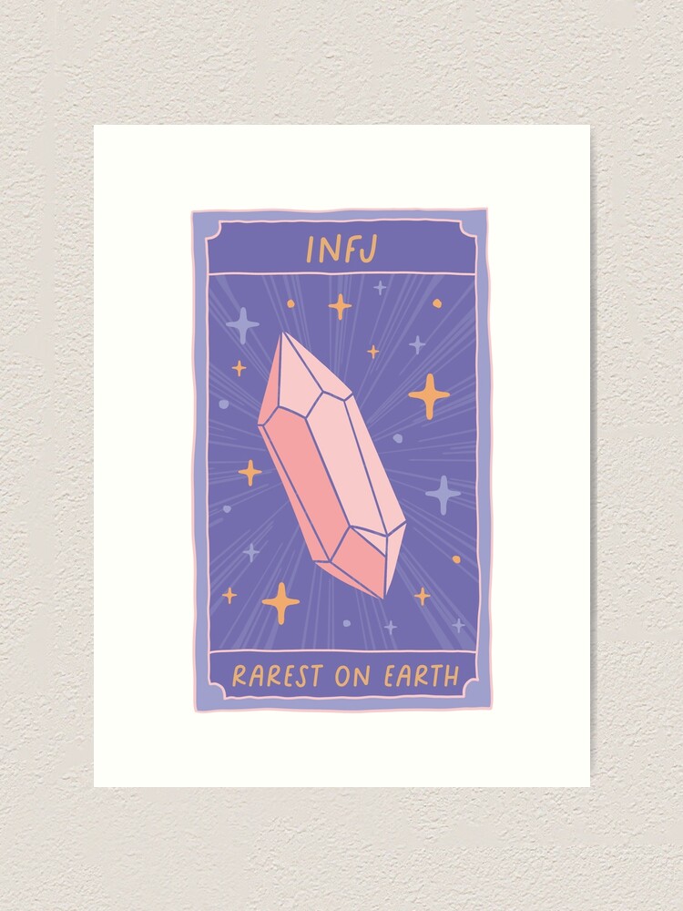 "INFJ - Rarest On Earth Tarot Card" Art Print for Sale by krimons ...