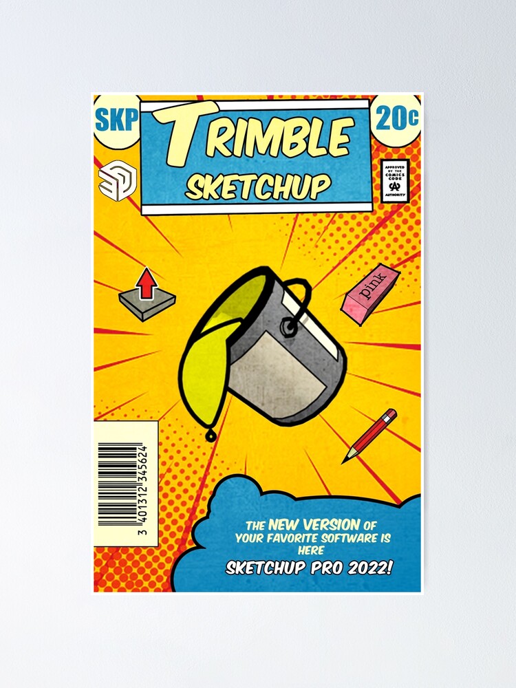 "Comics SketchUp 2022 Orange and blue" Poster for Sale by Luigimacfredo ...