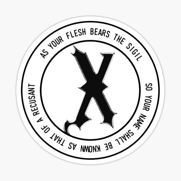 "Recusant's Sigil Black" Sticker for Sale by B-A-Start | Redbubble