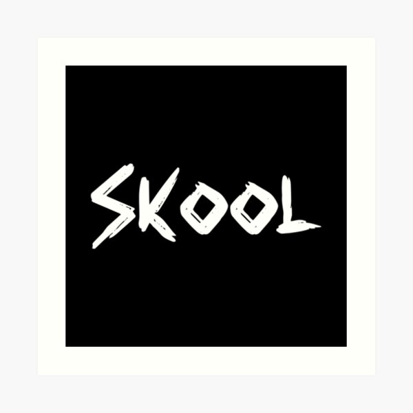 "Cool Skool Quote in Cool Brush Font White Color | Cool School Quote in ...