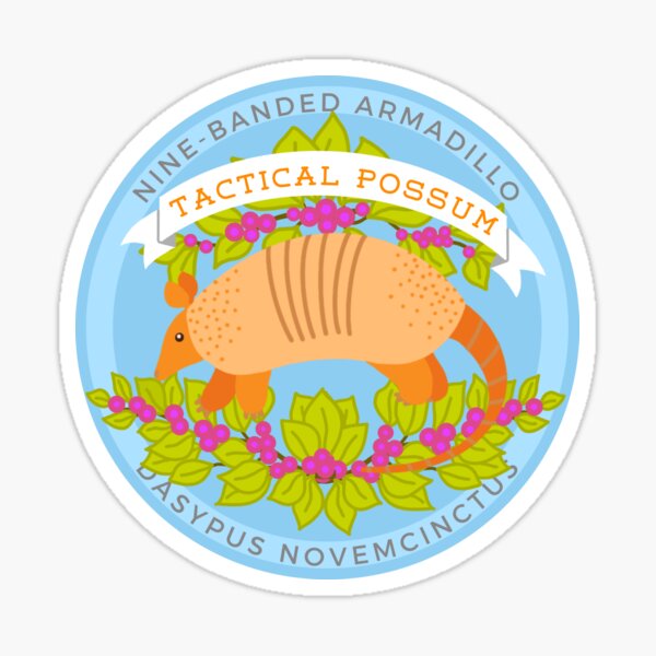 "Tactical Possum" Sticker for Sale by EmilyEngle4 | Redbubble
