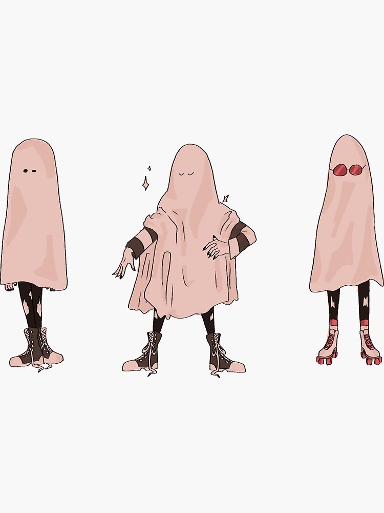 "lil ghost dudes" Sticker for Sale by GremlinToes | Redbubble