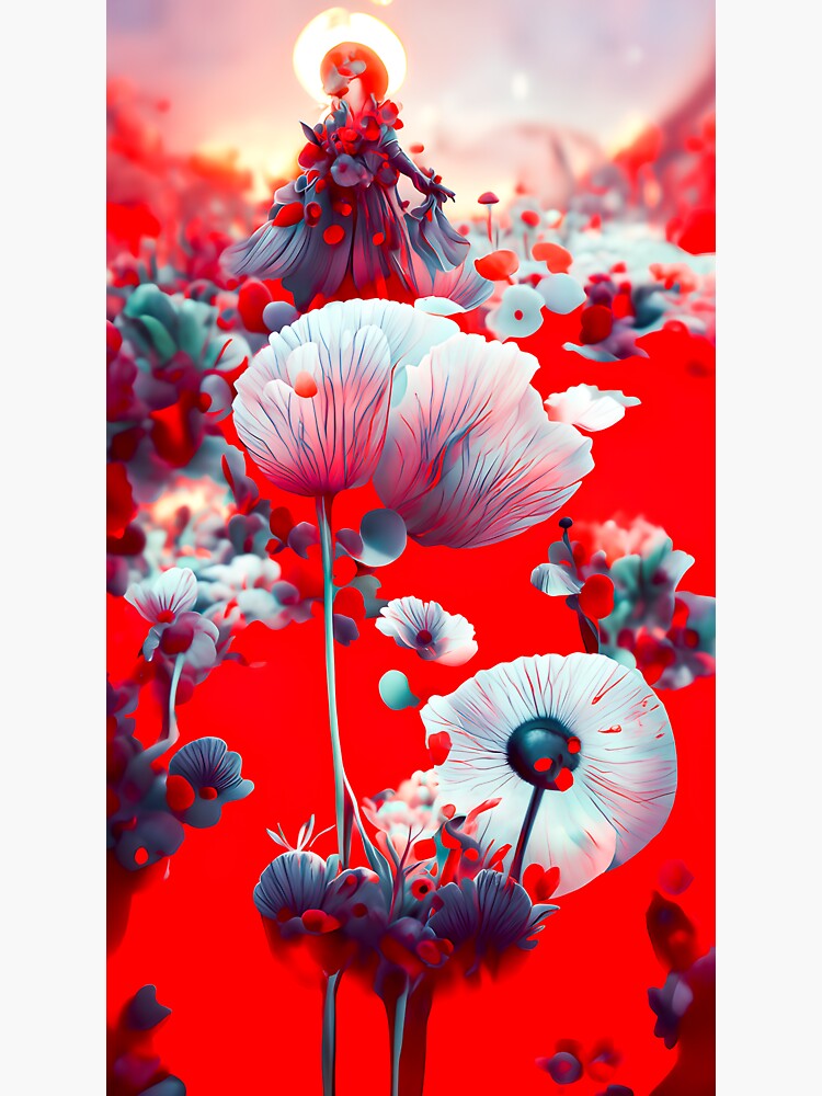 "Stranger Flower I" Sticker for Sale by spacedove | Redbubble