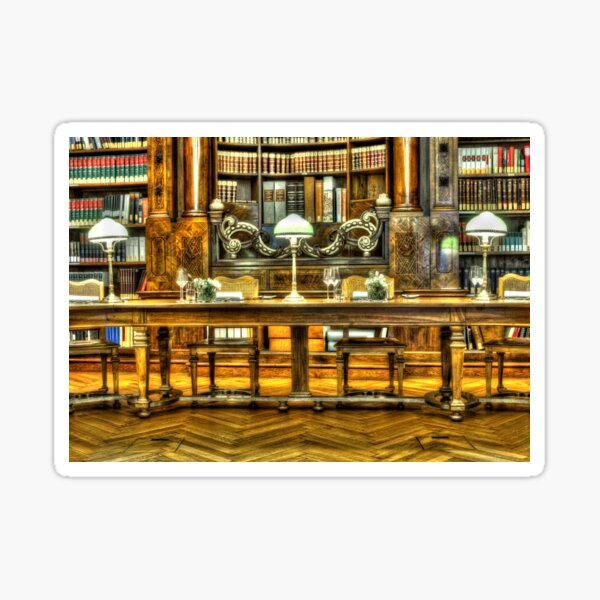 "Antique Library" Sticker by Mythos57 | Redbubble