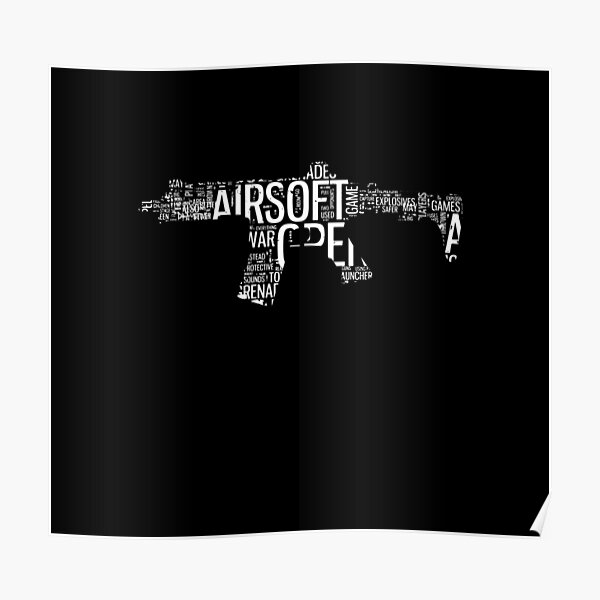 "Airsoft" Poster for Sale by celine80s | Redbubble