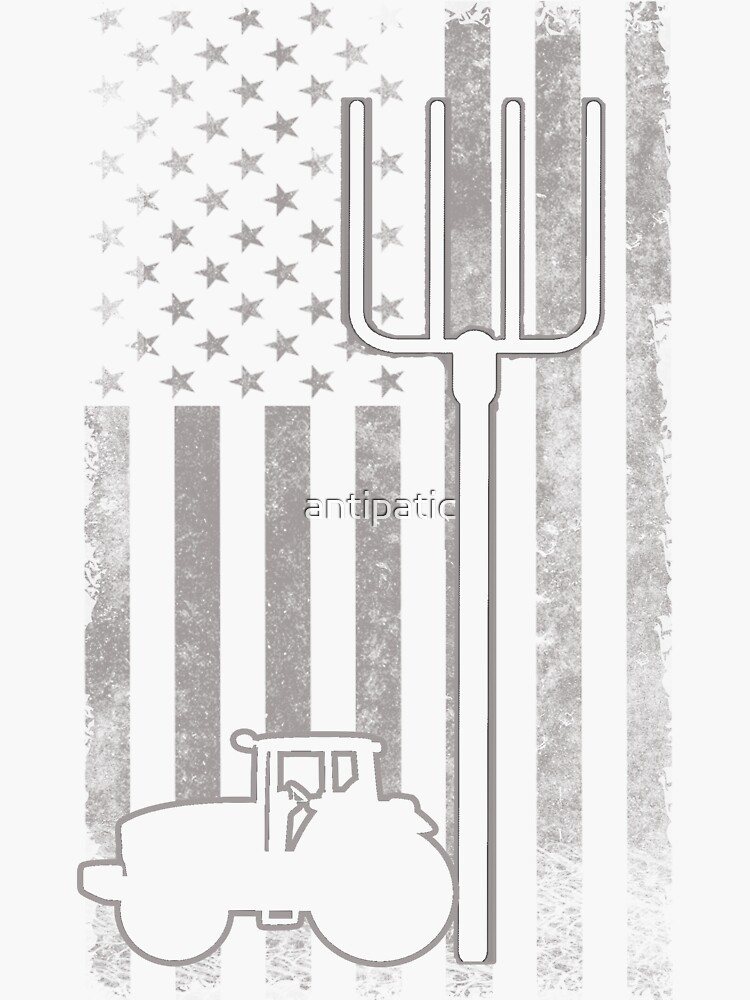 "FARMING FLAG" Sticker for Sale by antipatic | Redbubble