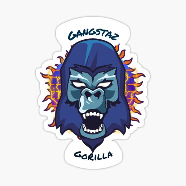 "Gorilla Jungle Gangstaz Gorilla Icy" Sticker for Sale by ...