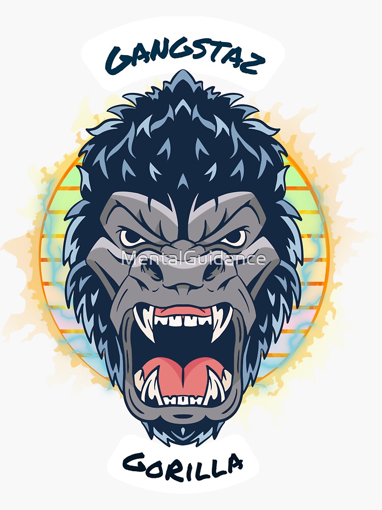 "Gorilla Jungle Gangstaz Gorilla Monster" Sticker for Sale by ...