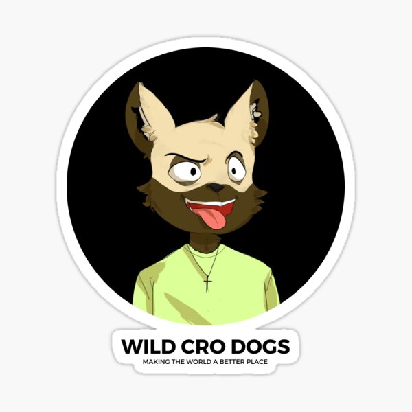 "Wild Cro Dogs — Genesis Dog" Sticker for Sale by WildCroDog | Redbubble