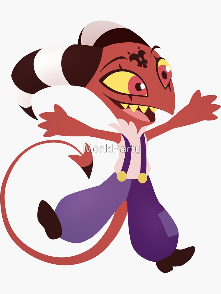 "Helluva Boss || Child Blitzo" Sticker for Sale by MonkParty | Redbubble