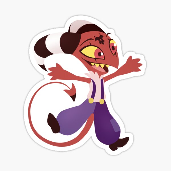 "Helluva Boss || Child Blitzo" Sticker for Sale by MonkParty | Redbubble