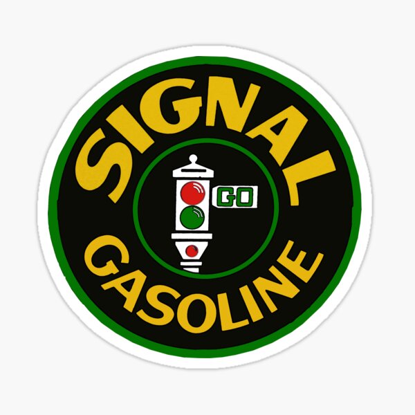 "Signal Gasoline Antique Sign" Sticker by Havocgirl | Redbubble