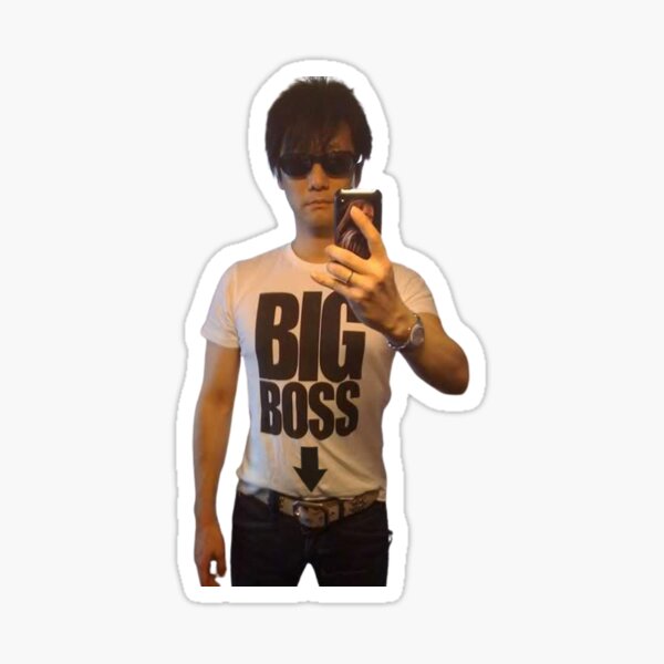 "Hideo Kojima BIG BOSS" Sticker for Sale by Katbot | Redbubble